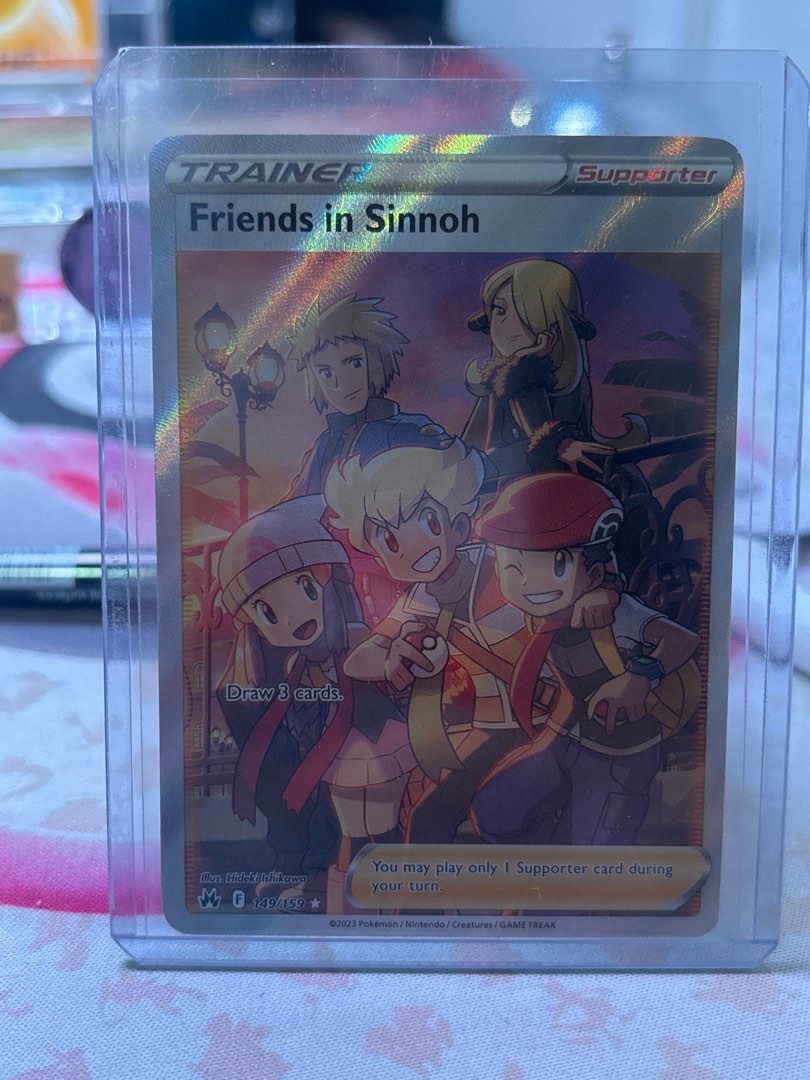 Pokemon TCG Friends in Sinnoh Trainer Card, Hobbies & Toys, Toys ...