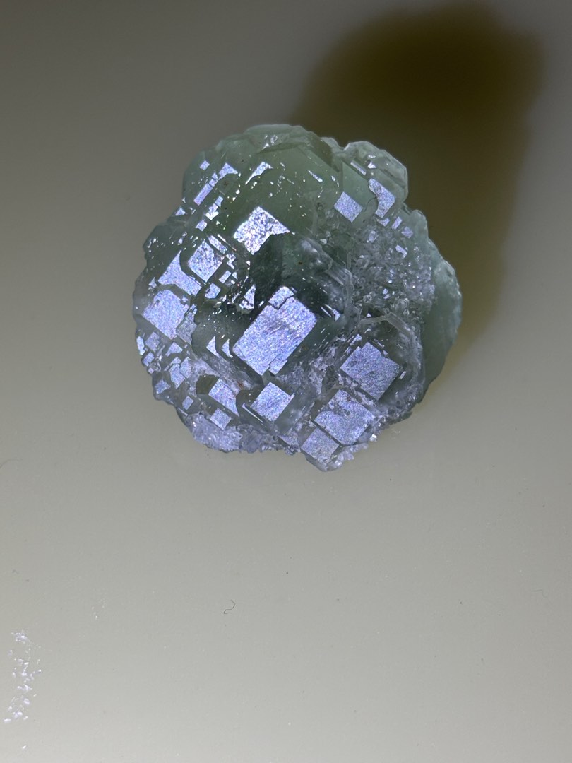 Rare Transparent Clear Green Cubic Matrix Irregular Stepped Fluorite ...