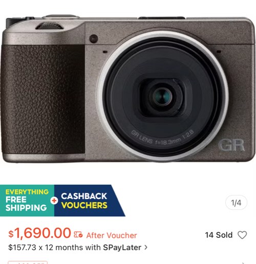 Ricoh GR III Digital Camera (Diary Edition) - Ready Stock, Photography ...