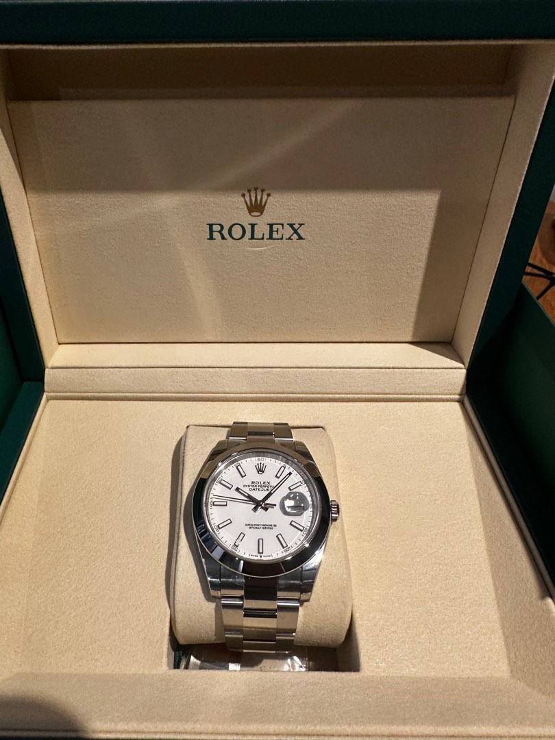 Rolex 126200 datejust White Roman Aug 2025 model, Luxury, Watches on ...