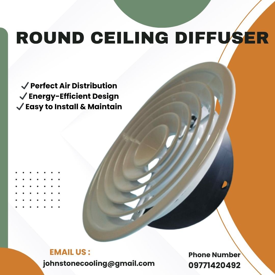ROUND CEILING DIFFUSER (ALUMINUM), Furniture & Home Living, Office ...