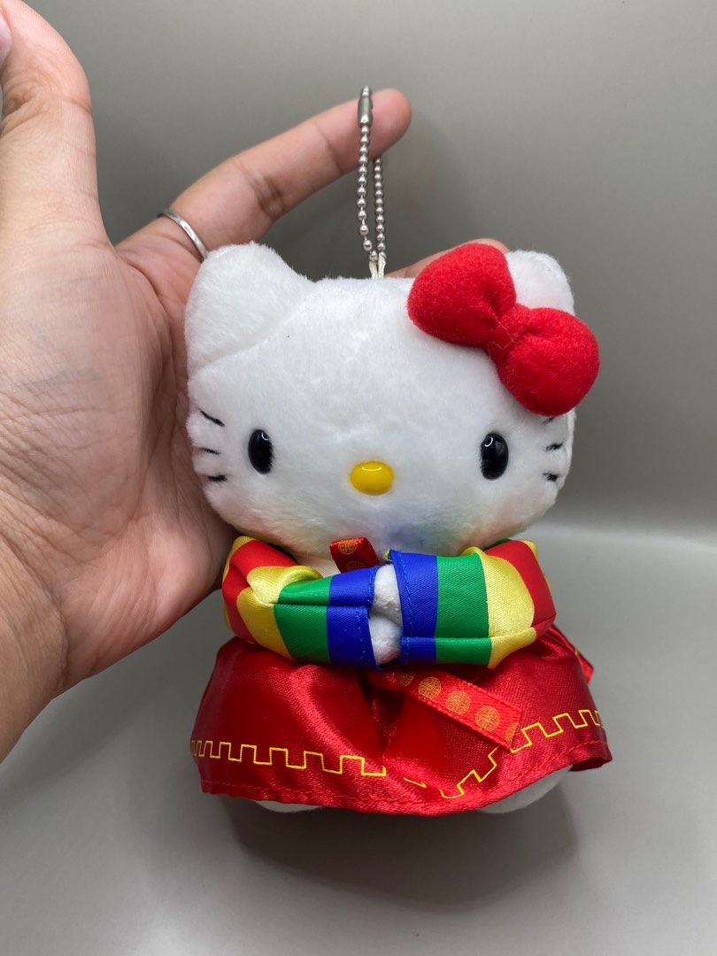 Sanrio Rare Hello Kitty wearing Hanbok Bag Charm Keychain Anik Anik ...
