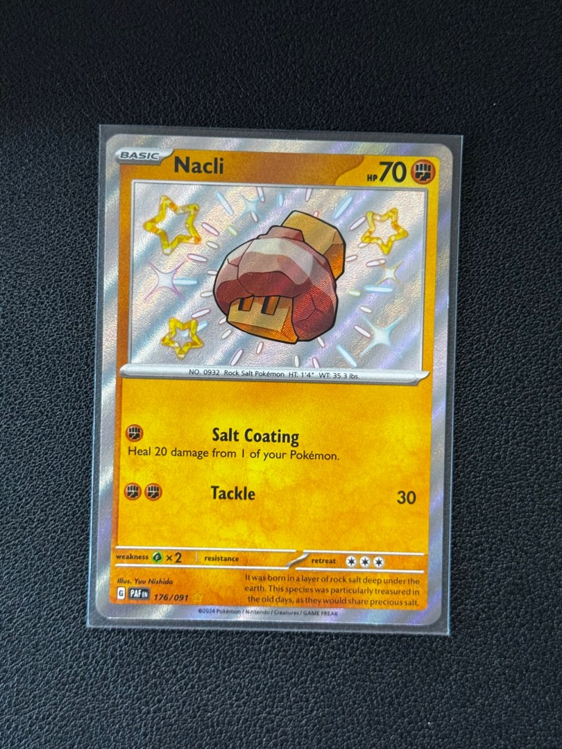 Shiny Nacli #176/091 Paldean Fates - Pokemon TCG, Hobbies & Toys, Toys ...