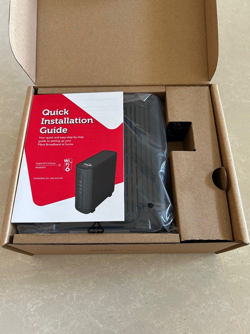 Singtel Wi-Fi 6 Router (WG660242-ST), Computers & Tech, Parts ...