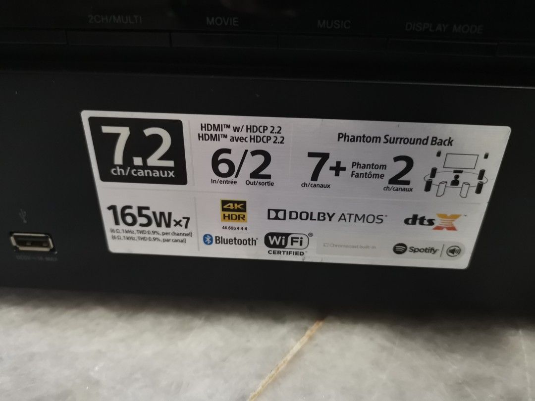 Sony Atmos 4k AV Receiver - STR DN1080, Audio, Soundbars, Speakers ...