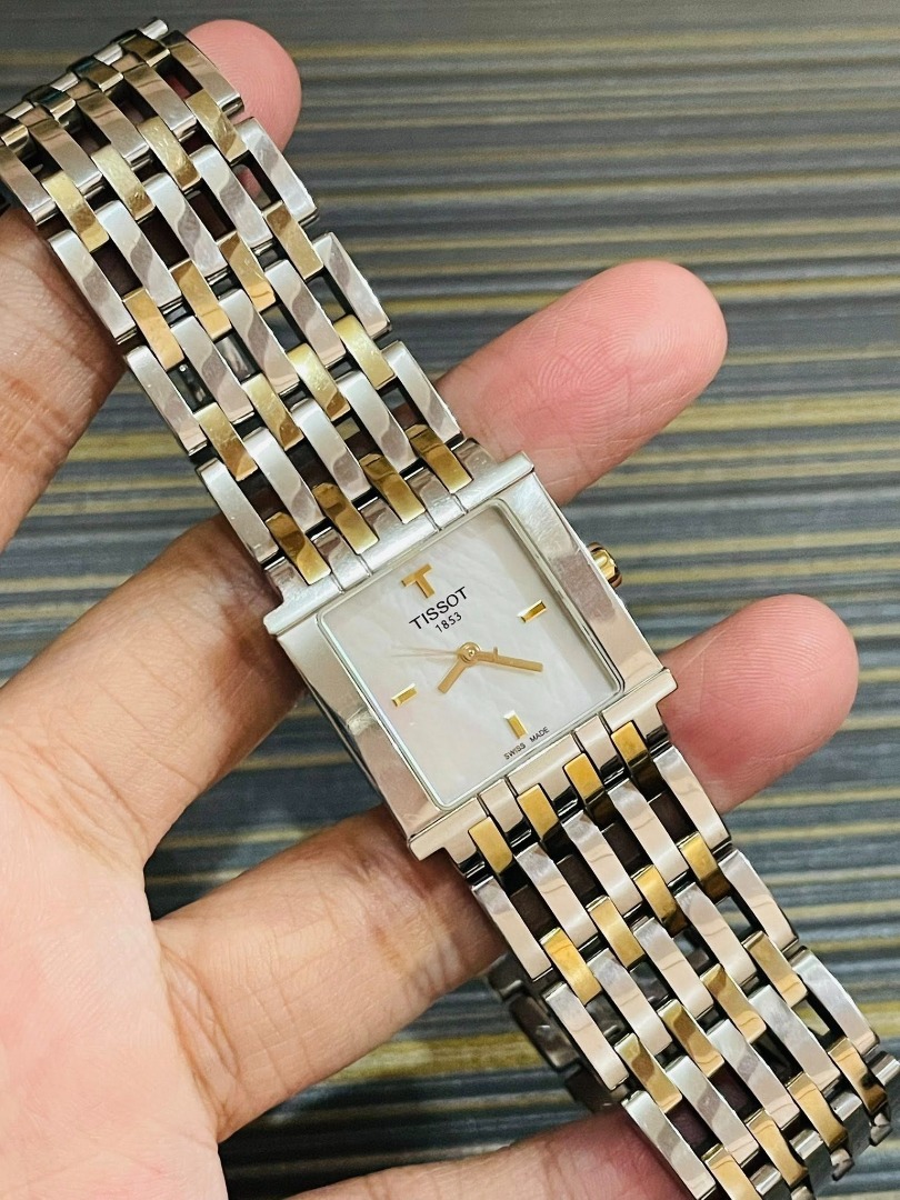 Tissot Tank Pearl Dial Ladies, Luxury, Watches on Carousell