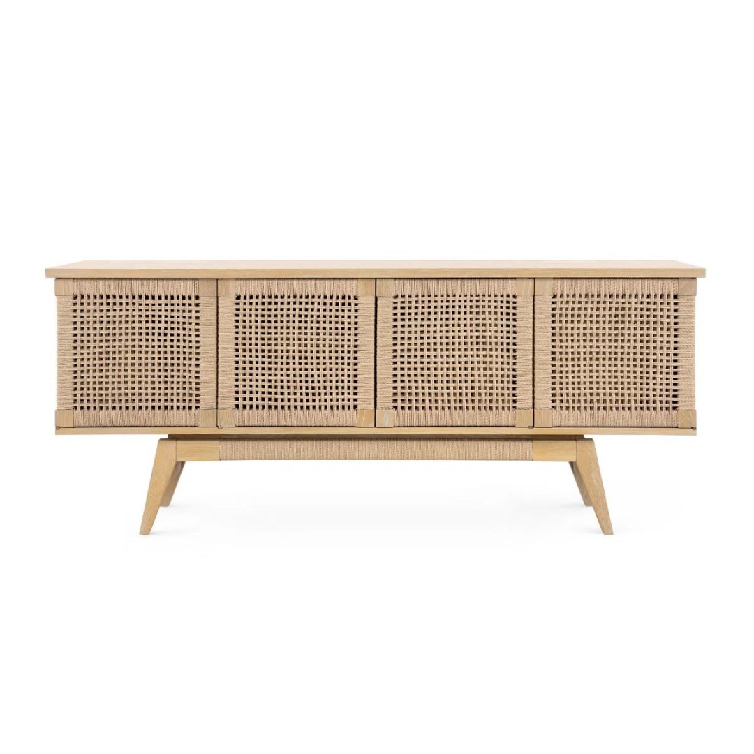 ALIANNA I Modern Rattan Chic I Mahogany wood I Sideboard I Buffet ...