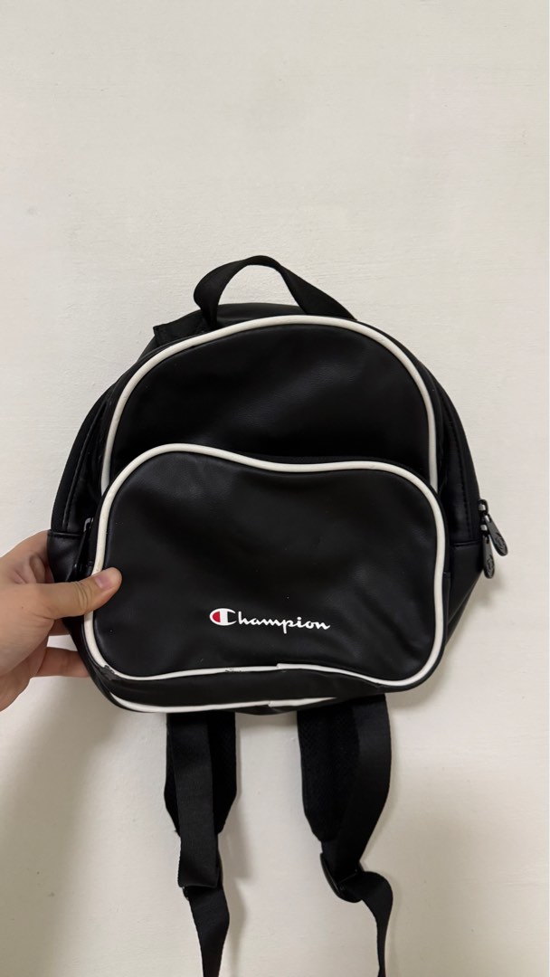 Champion Mini Backpack - Black, Women's Fashion, Bags & Wallets ...