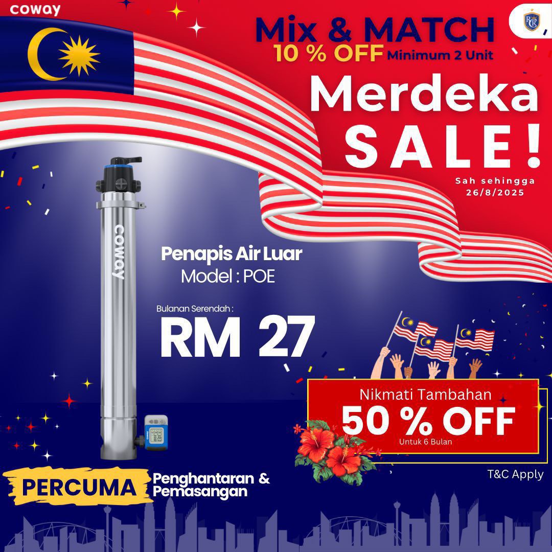 Coway Penapis Air Luar (Outdoor Water Filter, Model POE), TV & Home ...