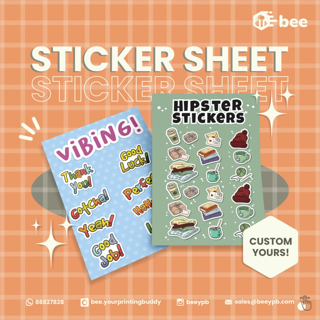 CUSTOM STICKER SHEET A7 / A6 / A5 on Carousell