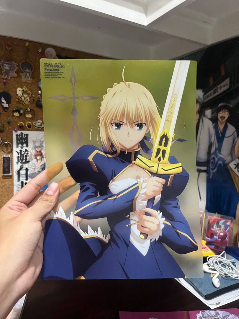 Fate Grand Order | FGO Official Altria Pendragon Saber Plastic Poster sheet, Hobbies & Toys ...