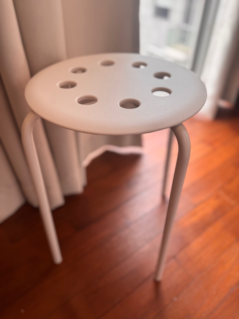 IKEA Marius Stool - White, Furniture & Home Living, Furniture, Chairs ...