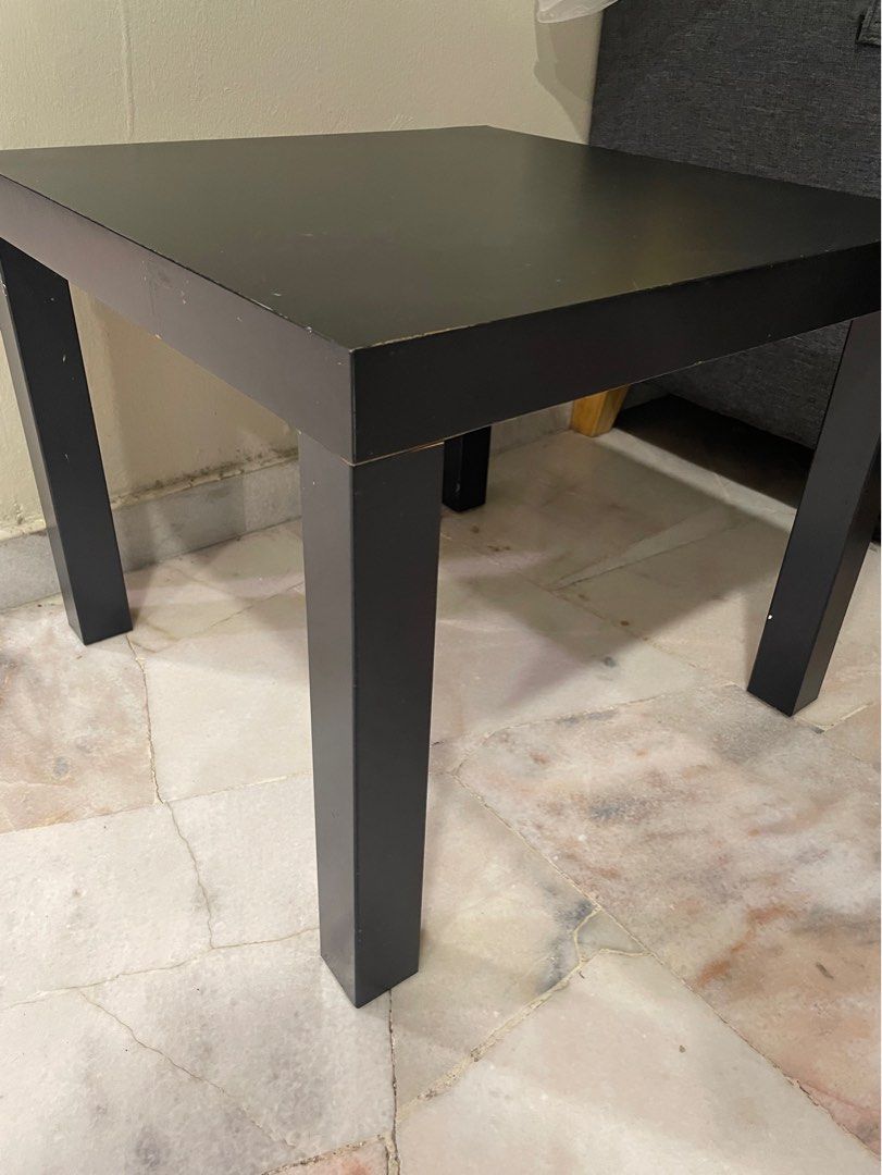 Lack Ikea table (black), Furniture & Home Living, Furniture, Shelves ...