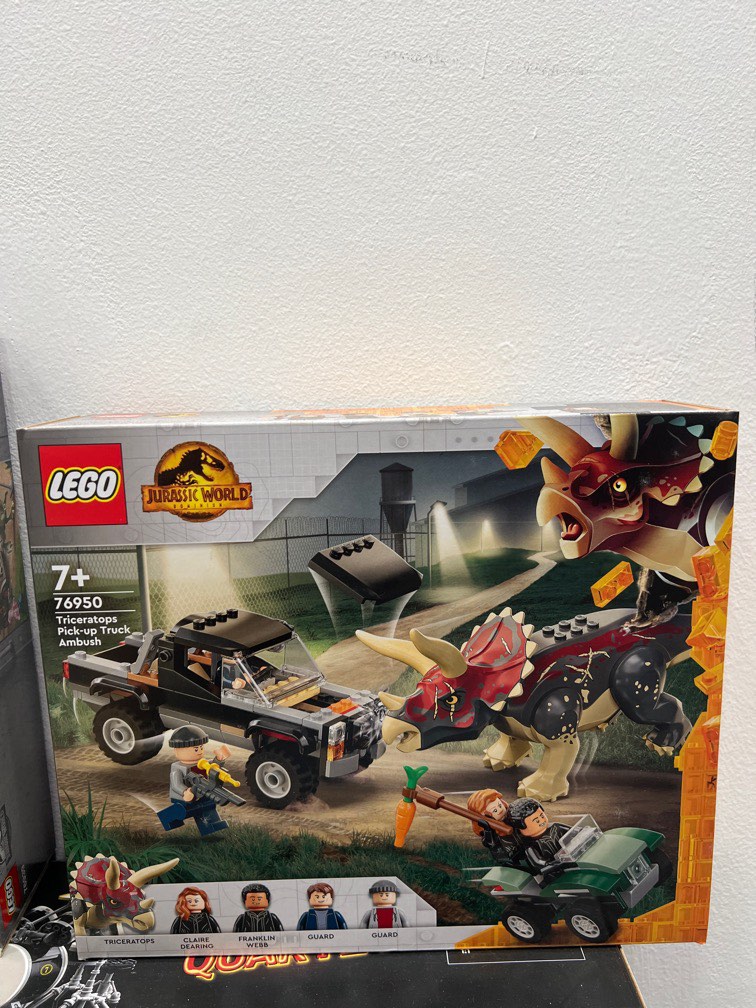 Lego 76950 Jurassic World Triceratops Dinosaur Pickup Truck Ambush ...