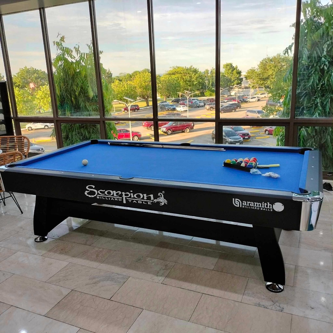 MDF STANDARD SIZE SCORPION BILLIARD TABLE, Sports Equipment, Sports ...
