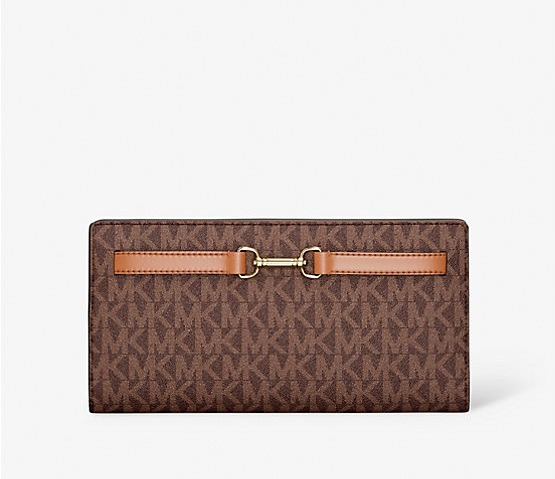 Michael Kors Carson Large Signature Logo Wallet, Luxury, Bags & Wallets ...