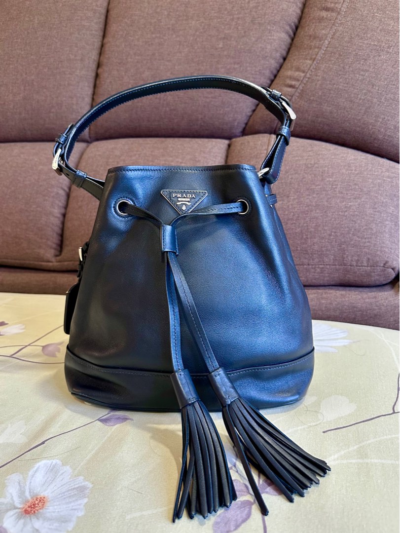 Prada bucket bag, Luxury, Bags & Wallets on Carousell