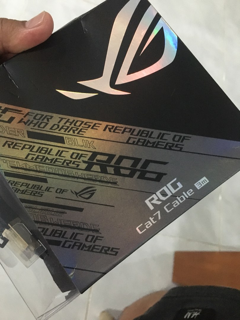 ROG Cat7 Cable 3m, Computers & Tech, Parts & Accessories, Cables ...