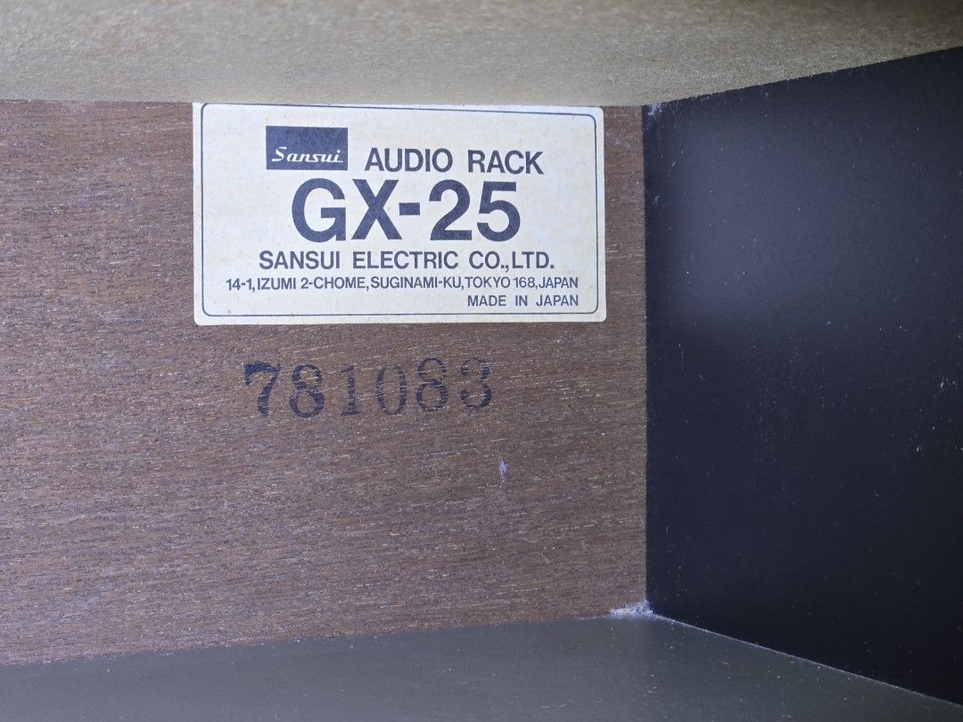 Vintage 90s Sansui GX-25 Audio Rack Made In Japan Cabinet For HiFi ...