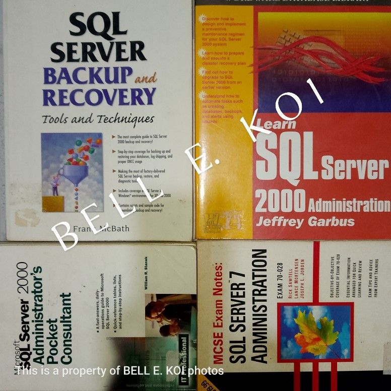 Mga lumang aklat SQL Server Books, Hobbies & Toys, Books & Magazines ...