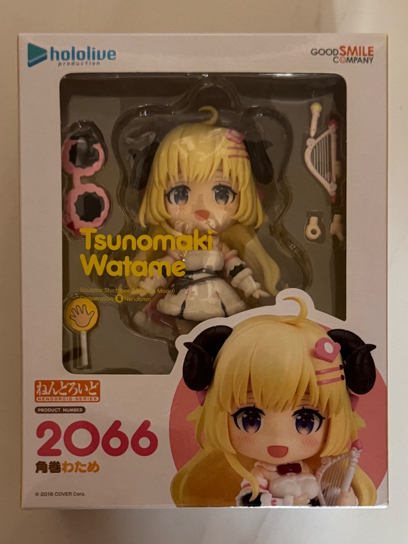 日版 GSC 黏土人 2066 角卷棉芽 Tsunomaki Watame Hololive vtuber Good Smile ...