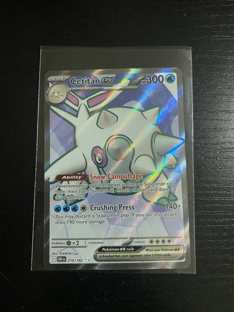 Cetitan Ex SR Pokemon Destined Rivals English Eng En TCG Card, Hobbies ...