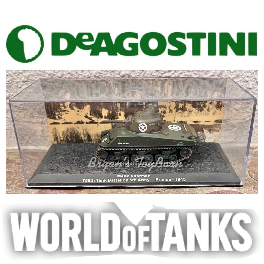 DeAgostini Tanks M4A3 Sherman 1945 1/72 scale replicas made in die-cast ...