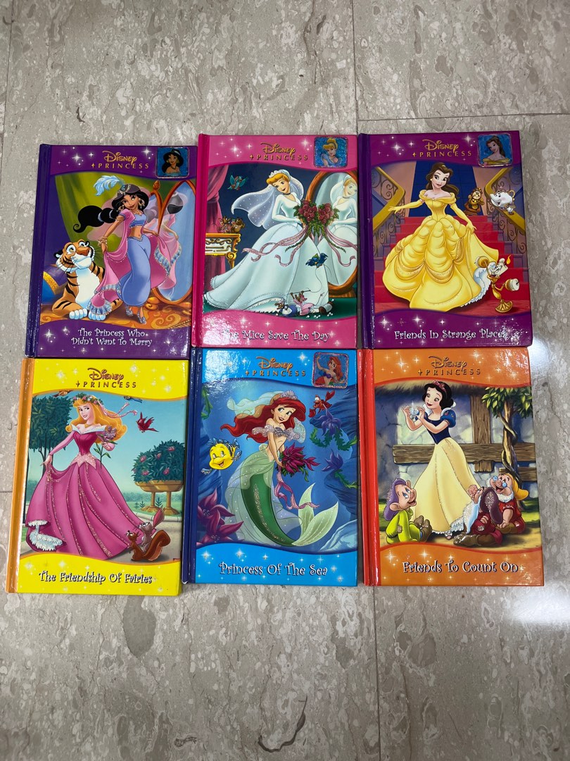 Disney Princess Story Books - Set of 6, Hobbies & Toys, Books ...
