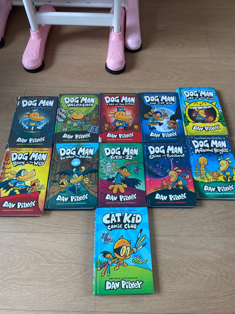 Dog Man and Cat Kid Book Collection by Dav Pilkey, Hobbies & Toys ...
