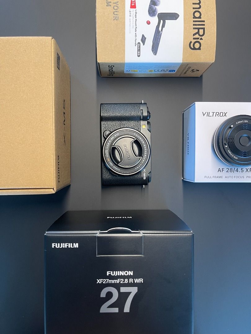 Fujifilm X-M5 w XF27mm lens + Vitrox 28mm + Smallrig kit, Photography ...