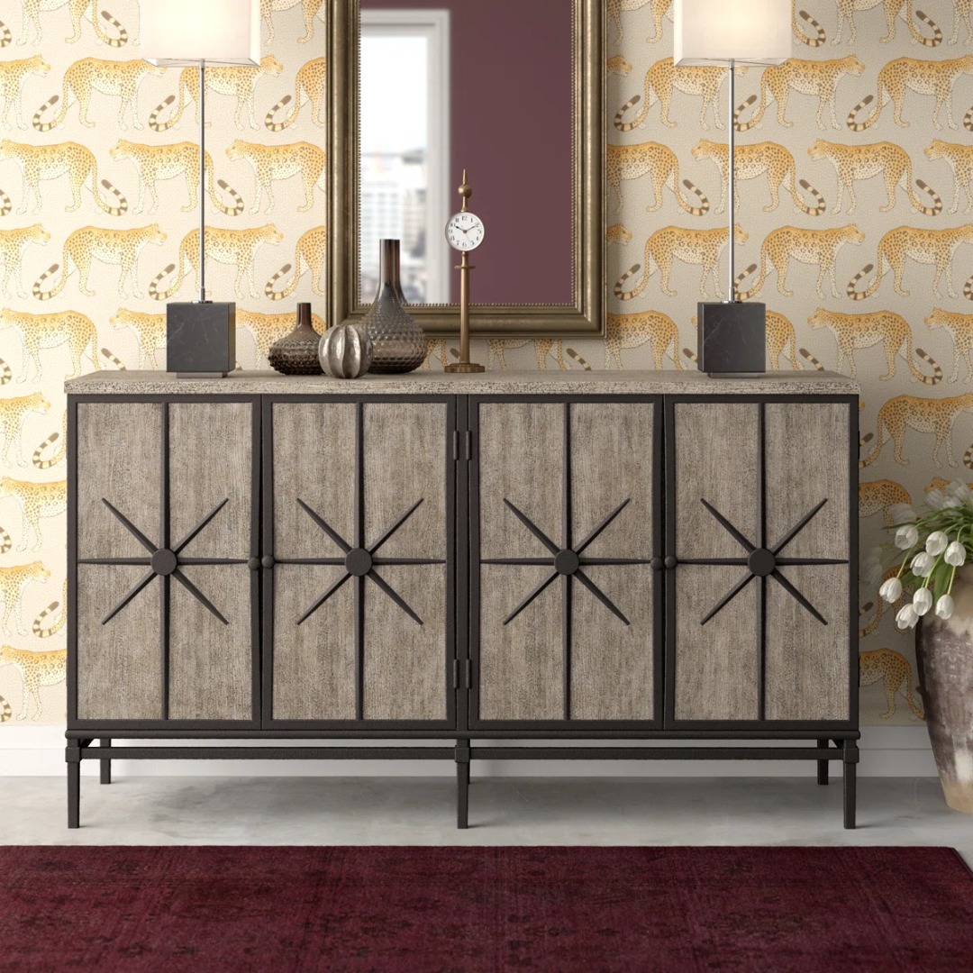 GOLDIE I Modern Sophisticated Chic I Mahogany wood I Sideboard I Buffet ...