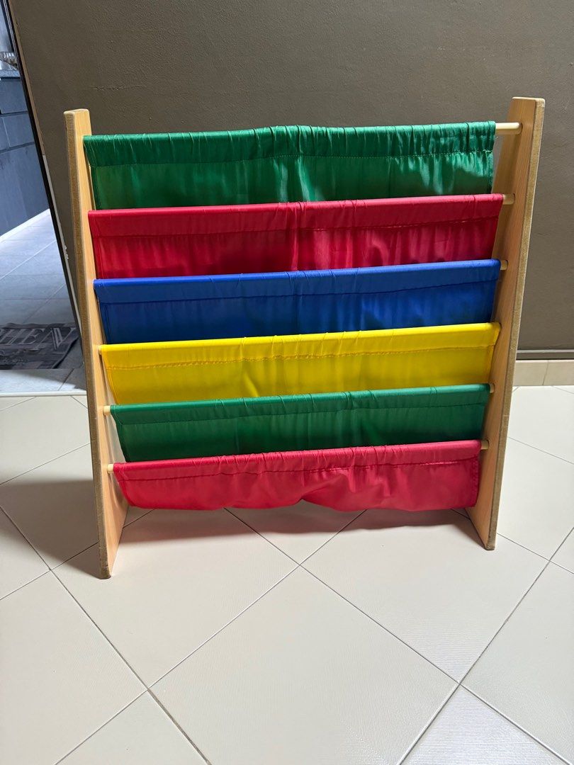 Kids' Fabric Bookshelf - Colorful and Fun!, Babies & Kids, Baby Nursery ...