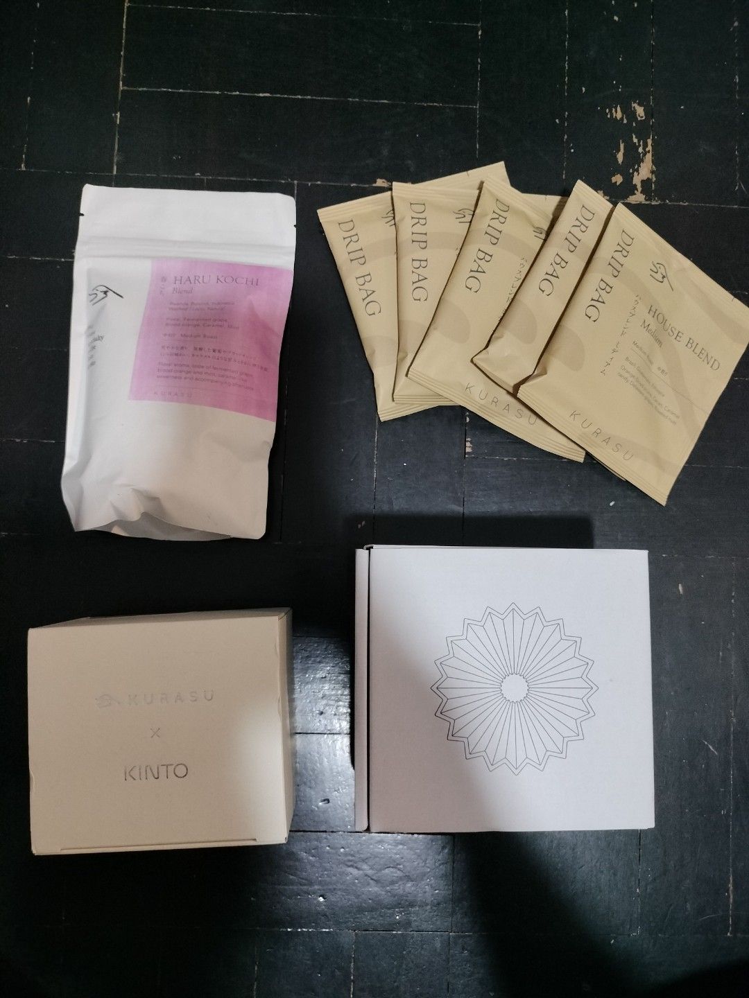 Kurasu Coffee Set bundle - Drip Bags, Haru Kochi Blend, Origami Dripper ...