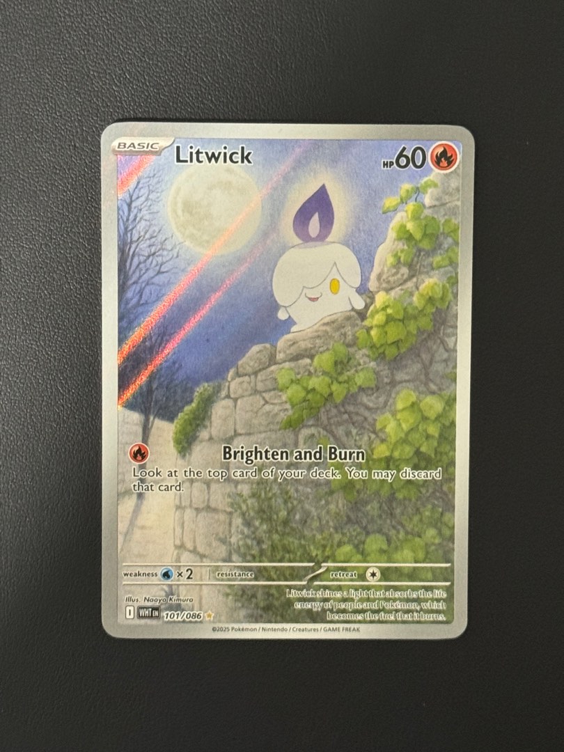 Litwick - Pokemon TCG White Flare 101/086, Hobbies & Toys, Toys & Games ...
