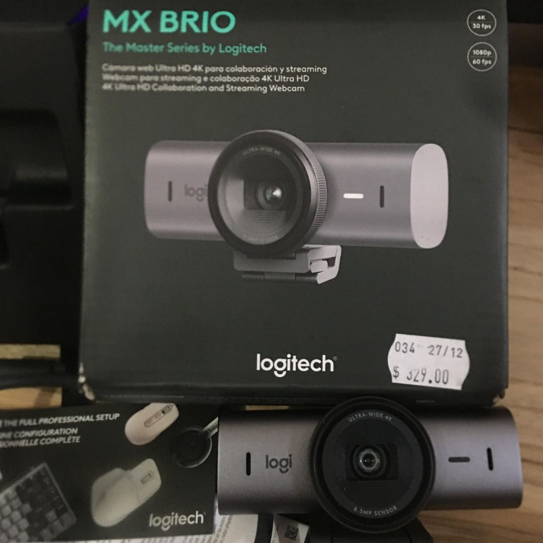 Logitech MX Brio Ultra Wide 4K Webcam – HDR, AI Auto-Framing, Streaming ...