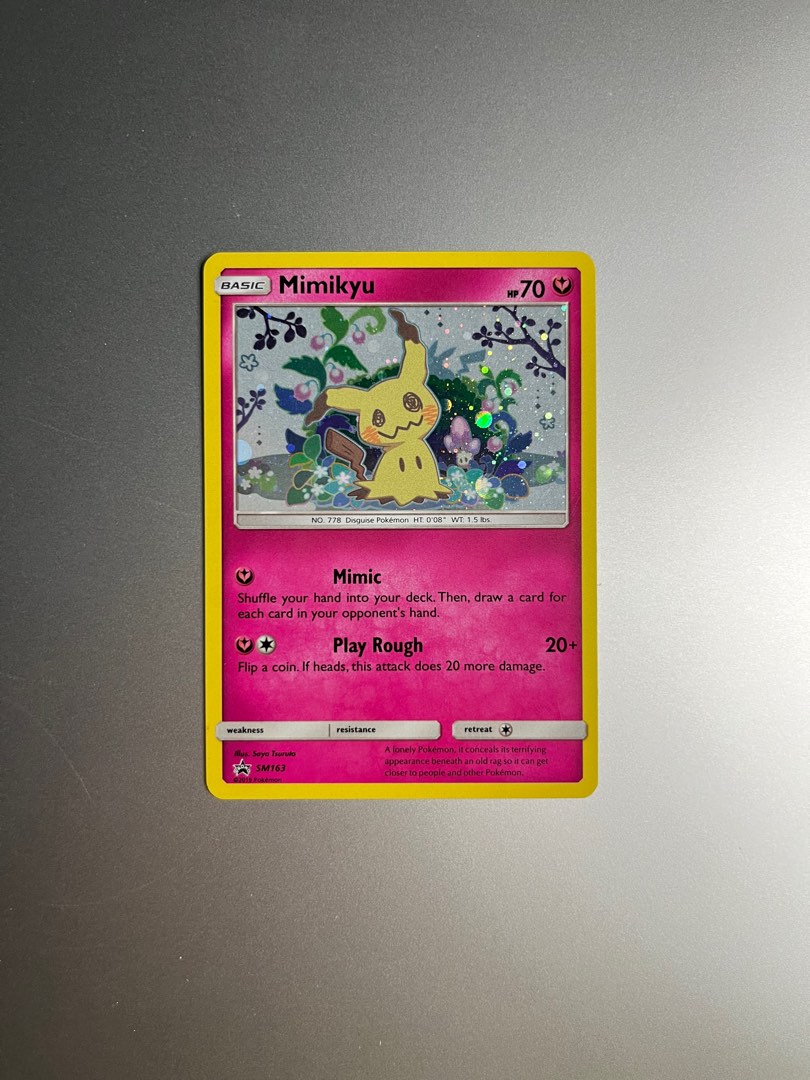 Mimikyu Promo SM163 Sun Moon Team Up - Pokemon Card TCG, Hobbies & Toys ...