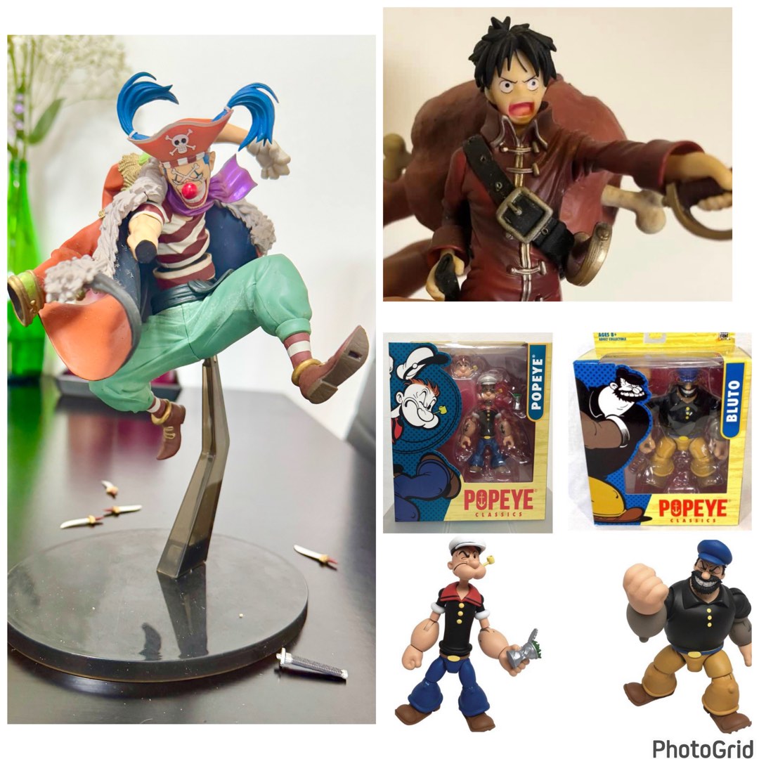 One piece captain buggy star clown Figuarts Zero Monkey D. Luffy -One ...