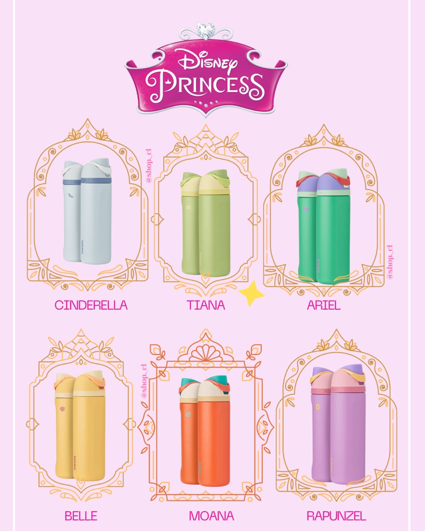 OWALA Disney Princess Collection (24 oz), Furniture & Home Living ...