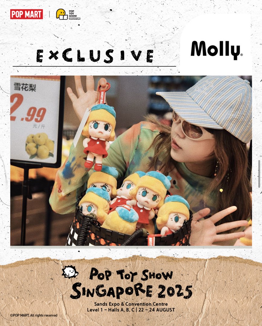 POP MART Molly Sample #1 Plushie - Pop Toy Show Singapore 2025 ...