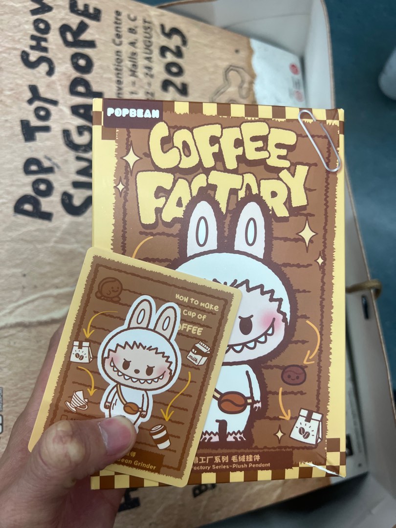 Popbean Coffee Factory Series Blind Box Labubu Plushie, Hobbies & Toys ...