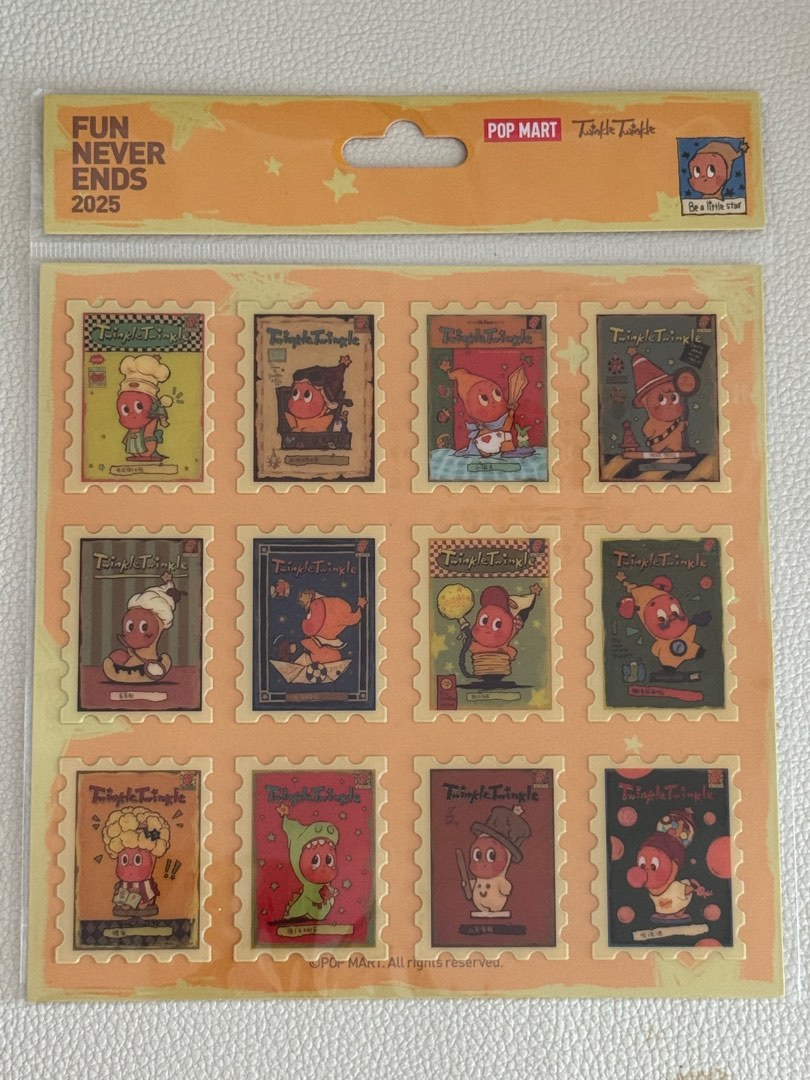 PopMart PTS 25 Twinkle Twinkle Exclusive Sticker, Hobbies & Toys ...