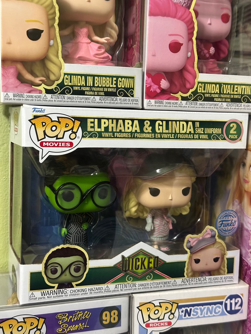 Wicked Elphaba & Glinda in Shiz Uniform 2 Pack Funko Pop, Hobbies ...