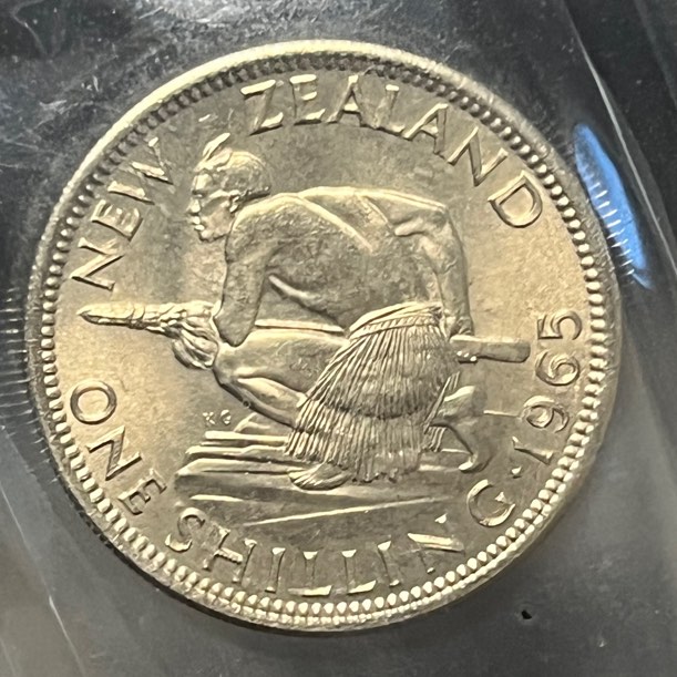 1965 New Zealand One Shilling Coin, Hobbies & Toys, Memorabilia ...