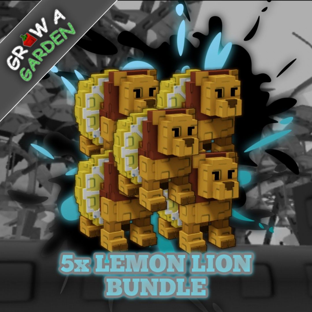 🦁 5x LEMON LION BUNDLE GROW A GARDEN ROBLOX 🌿 | GAG RBX SHECKLES LL ...