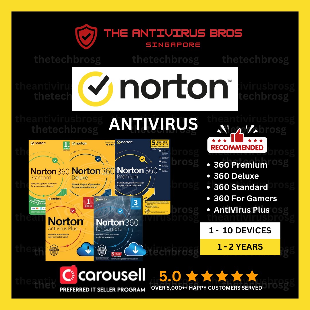 ⭐ Genuine Norton Antivirus Software for Windows & MacOS | Norton 360 Premium | Norton 360 Deluxe ...