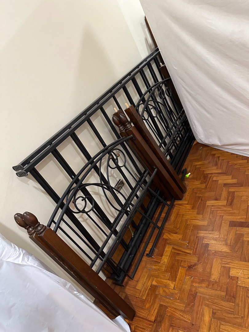 Double deck frame, Furniture & Home Living, Furniture, Bed Frames ...