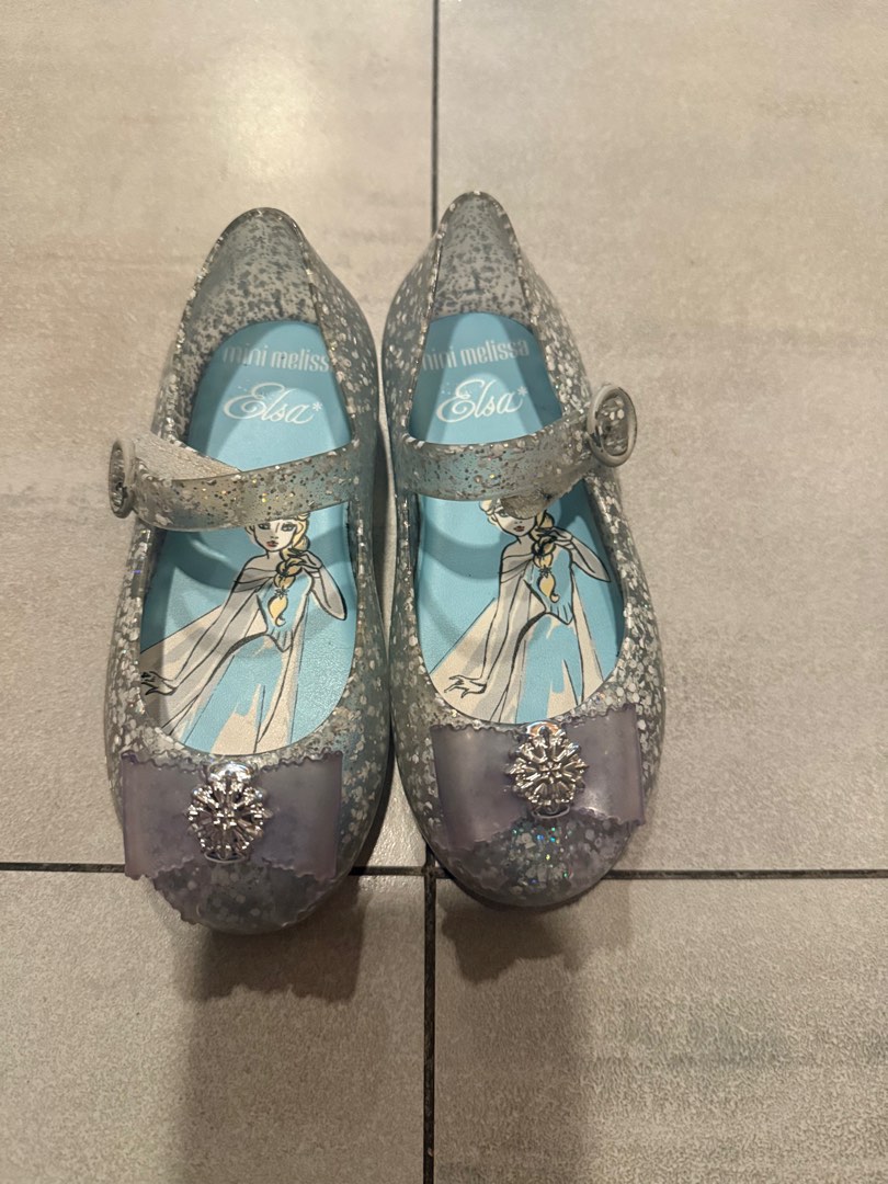 Melissa Frozen Elsa Shoes, Babies & Kids, Babies & Kids Fashion on ...