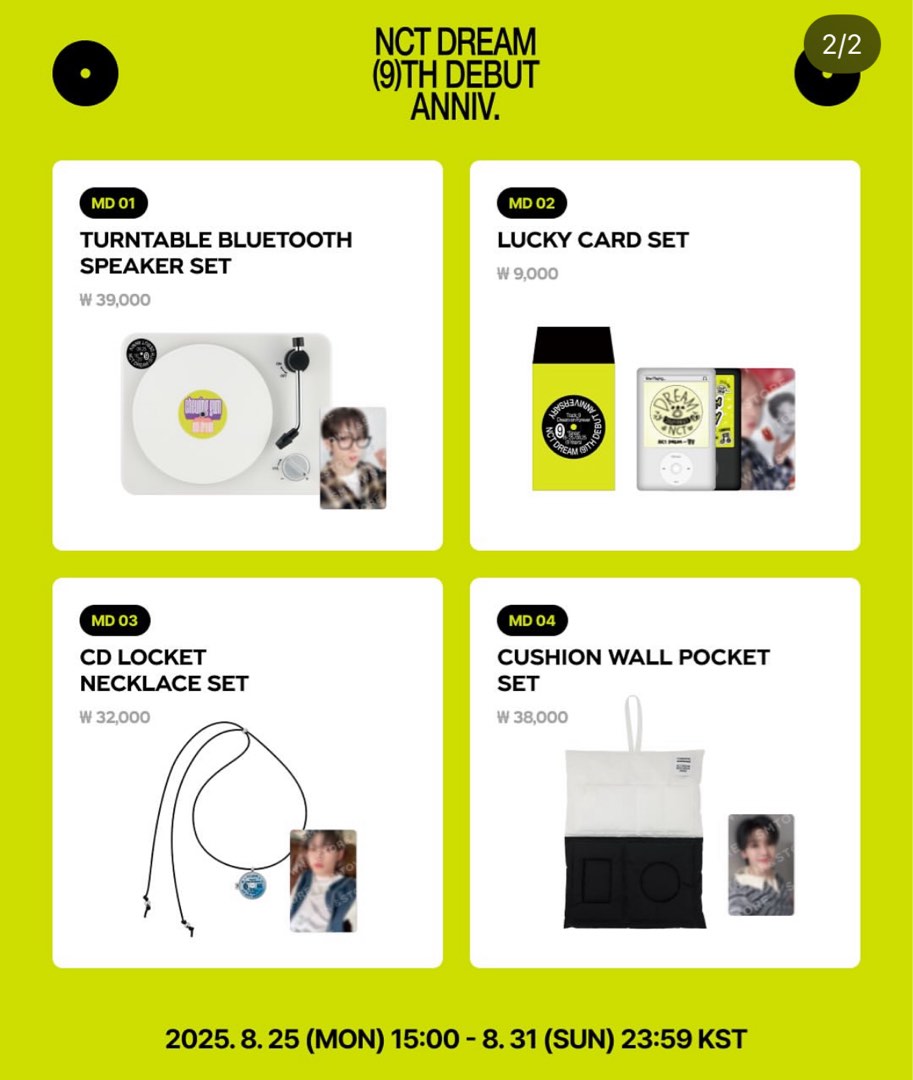 NCT Dream 9th 18th Debut Anniversary Official Goods, Hobbies & Toys ...