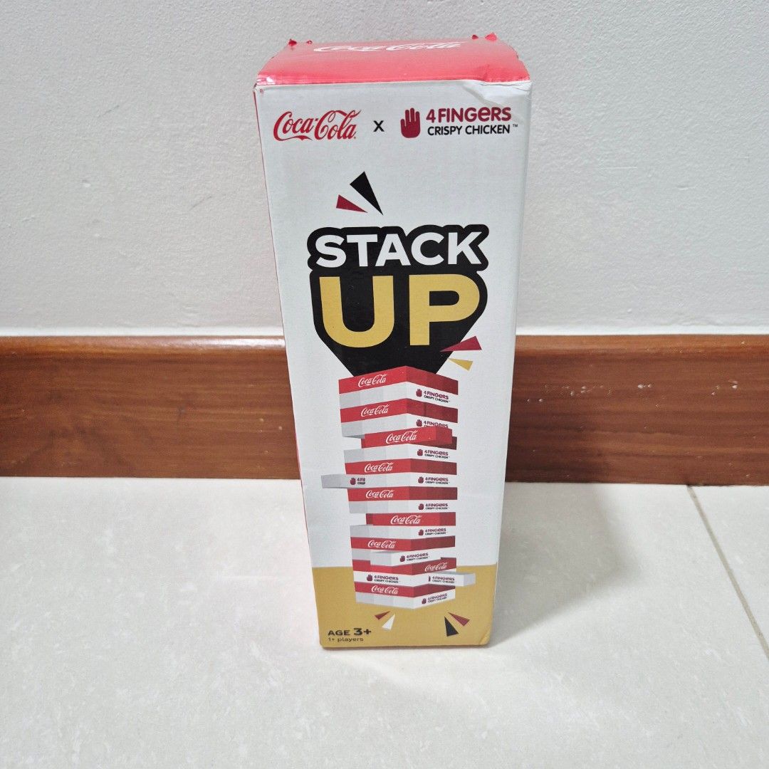 [New] Limited Edition 4Fingers Crispy Chicken x Coca-Cola Classic Jenga | Stack Up Game, Hobbies ...