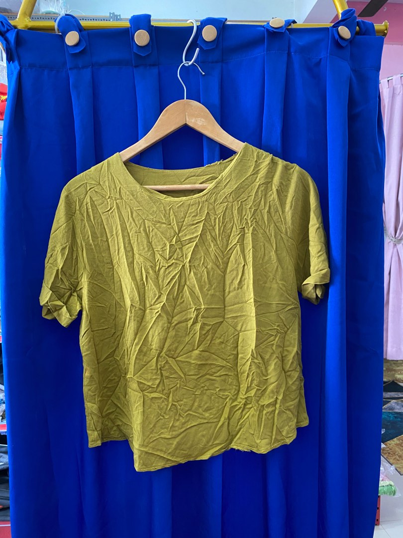 PL CROP TOP KAOS CEWEK WARNA HIJAU LUMUT LD 100 PJ 54cm Harga Rp40.000 ...